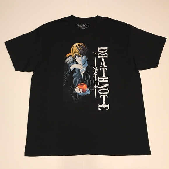 Death Note | Shirts | Death Note Light Yagami Anime Manga T Shirt Brand ...